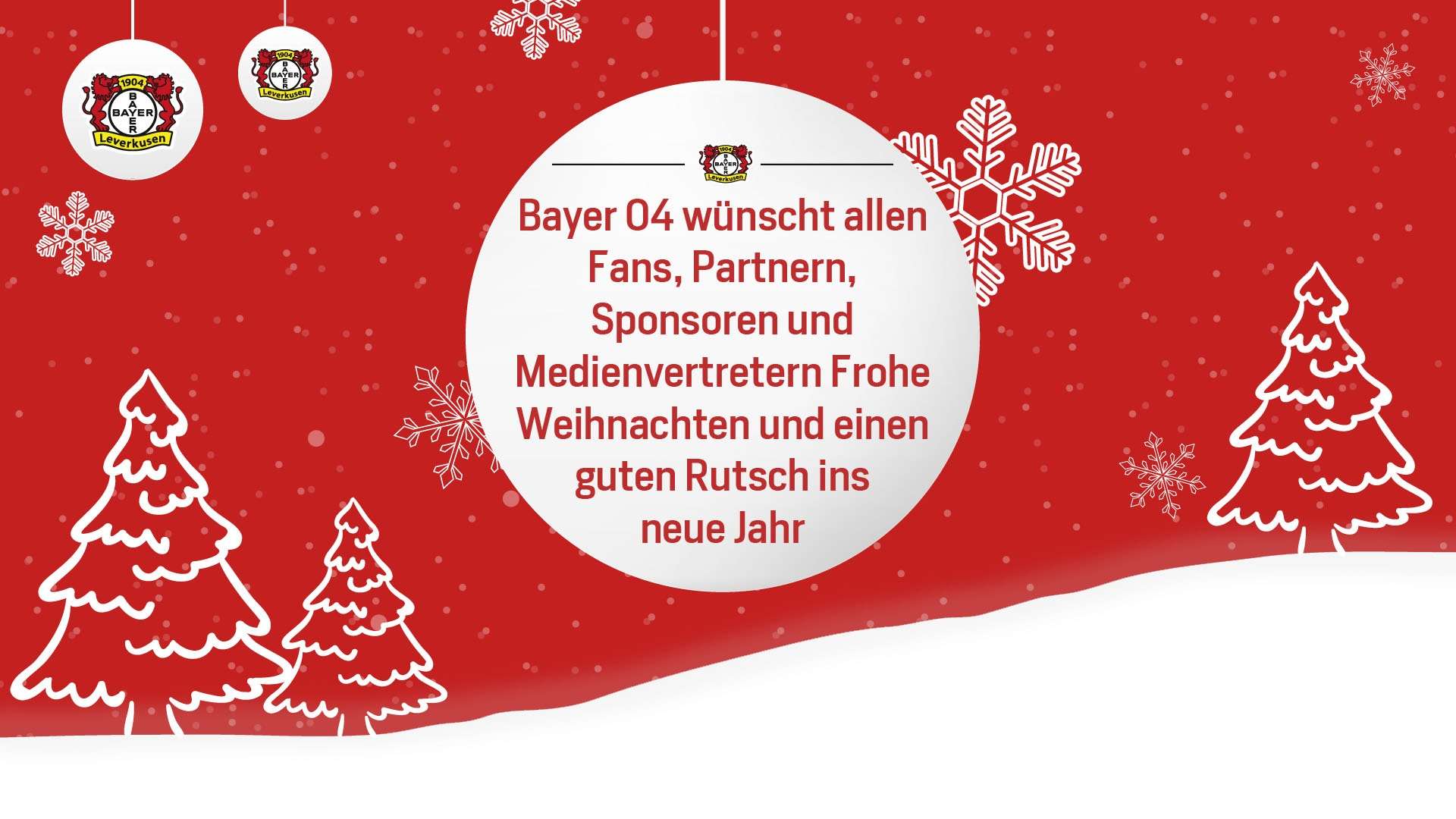 Festive greetings from Bayer 04 | Bayer04.de